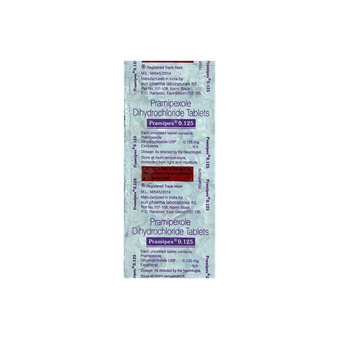 PRAMIPEX 0.125MG TABLET 10'S, Price, Composition & Generic Alternatives ...