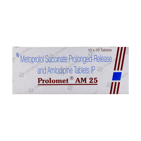 PROLOMET AM 25MG TABLET 10'S, Price, Composition & Generic Alternatives ...