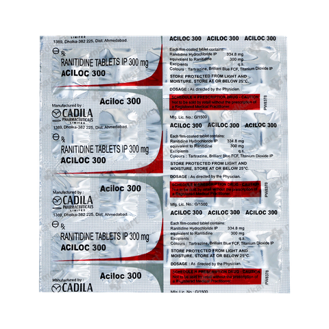 ACILOC 300MG TABLET 20'S, Price, Composition & Generic Alternatives ...