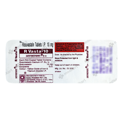 ROSAVE 10MG TABLET 15'S, Price, Composition & Generic Alternatives ...
