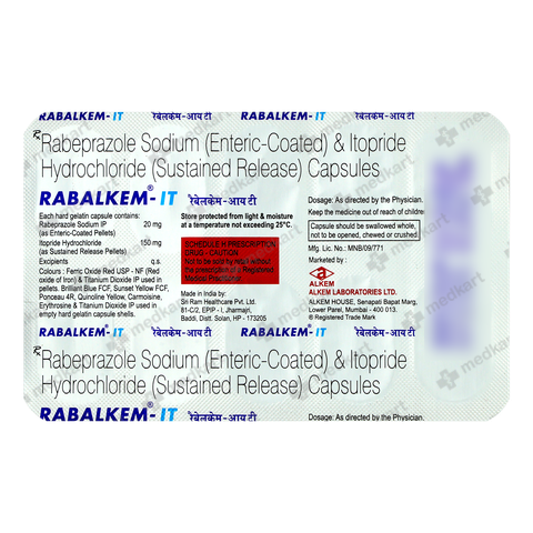 RABALKEM IT CAPSULE 10'S, Price, Composition & Generic Alternatives ...
