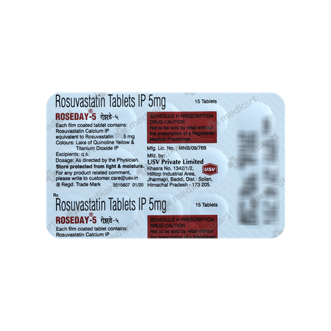 ROSUFIT 5MG TABLET 15'S, Price, Composition & Generic Alternatives ...