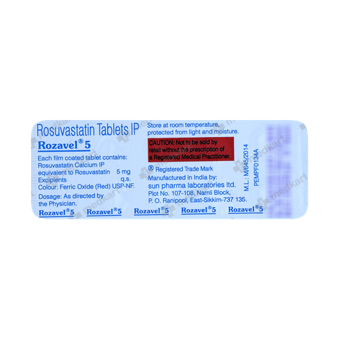 ROSUFIT 5MG TABLET 20'S, Price, Composition & Generic Alternatives ...