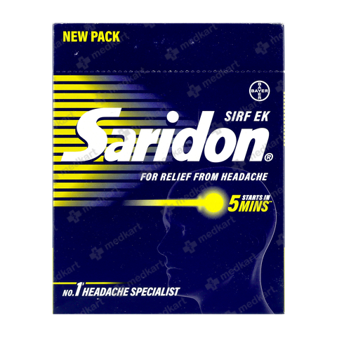 SARIDON TABLET 10'S, Price, Composition & Generic Alternatives - Medkart