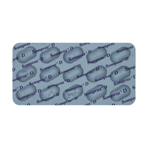 SOMPRAZ D 40MG CAPSULE 15'S, Price, Composition & Generic Alternatives ...