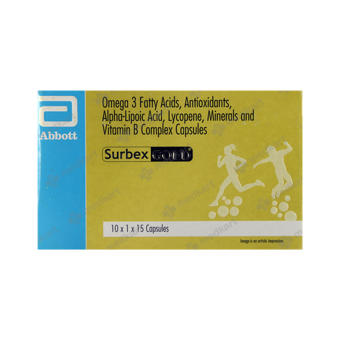 SURBEX GOLD CAPSULE 15'S, Price, Composition & Generic Alternatives ...
