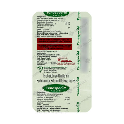 DYNAGLIPT M TABLET 10'S, Price, Composition & Generic Alternatives ...