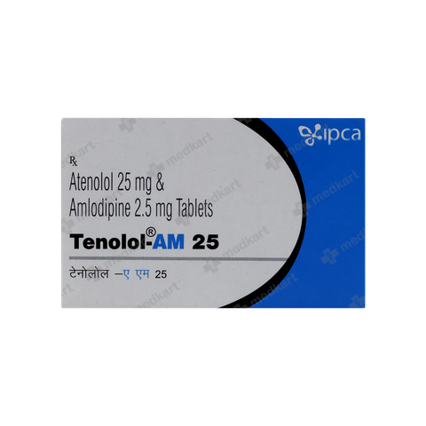 TENOLOL AM 25MG TABLET 10'S - Uses, Price, Side Effects & Generic ...