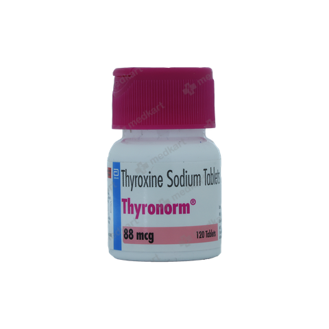 THYRONORM 88MCG TABLET 120'S, Price, Composition & Generic Alternatives ...