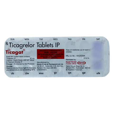 TICAVIC 90MG TABLET 10'S, Price, Composition & Generic Alternatives ...