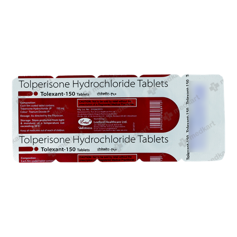 TOLEXANT 150MG TABLET 10'S, Price, Composition & Generic Alternatives ...