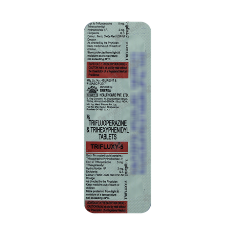 TRIFLUXY 5MG TABLET 10'S, Price, Composition & Generic Alternatives ...