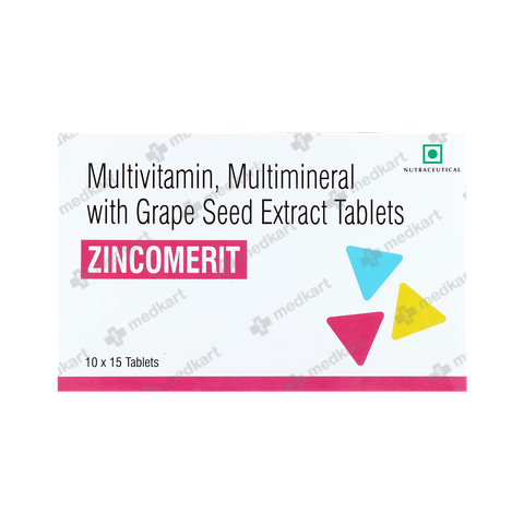 ZINCOMERIT TABLET 15'S : View Price, Combination and Alternatives | Medkart