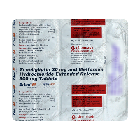 TENEPLA M 500MG TABLET 10'S, Price, Composition & Generic Alternatives ...