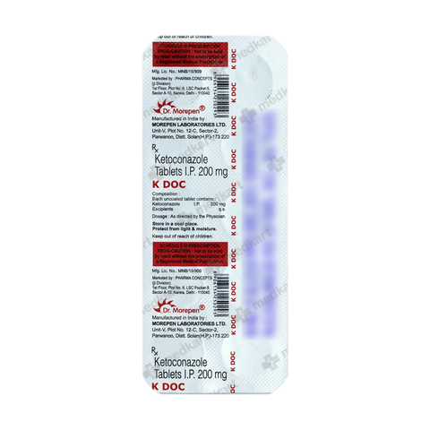 KETODOC (KDOC) TABLET 10'S, Price, Composition & Generic Alternatives - Medkart