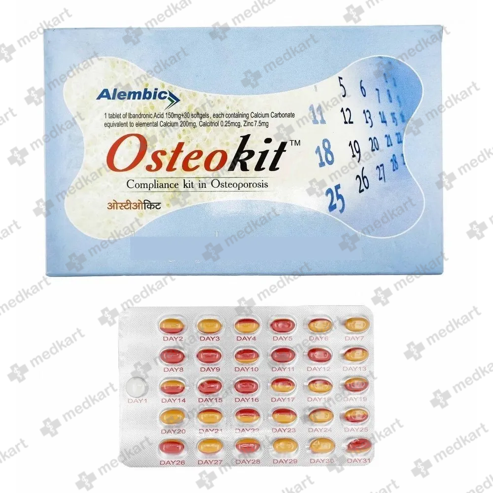 OSTEOKIT TABLET 30'S, Price, Composition & Generic Alternatives - Medkart