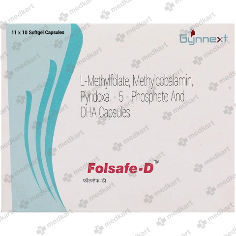 FOLSAFE D CAP 1X10, Price, Composition & Generic Alternatives - Medkart