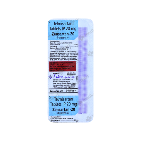 TELISTA 20MG TABLET 15'S, Price, Composition & Generic Alternatives ...