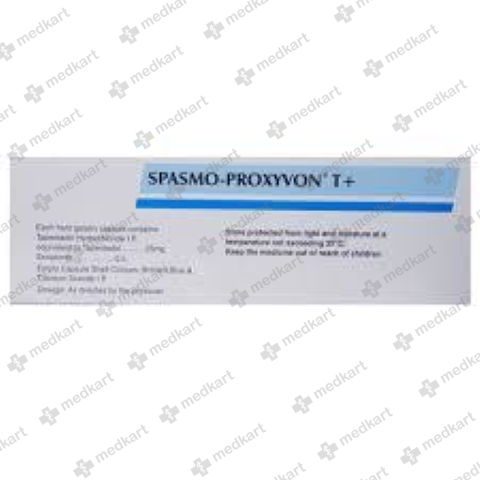SPASMO PROXYVON T PLUS CAPSULE 15'S, Price, Composition & Generic ...