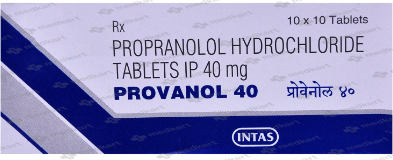PROVANOL 40MG TAB 1X10, Price, Composition & Generic Alternatives - Medkart