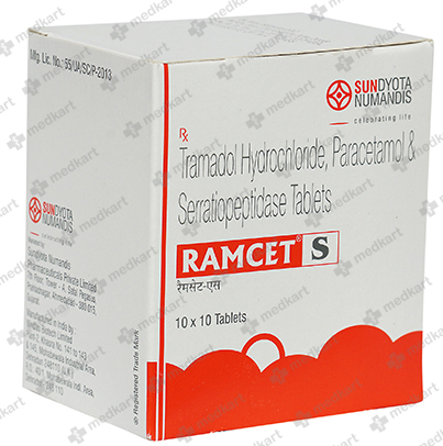 RAMCET S TABLET 10'S, Price, Composition & Generic Alternatives - Medkart