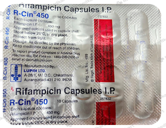 RCIN 450MG CAPSULE 10'S, Price, Composition & Generic Alternatives ...