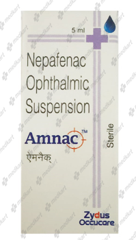 AMNAC EYE DROPS 5 ML, Price, Composition & Generic Alternatives - Medkart