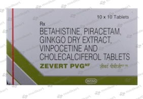 ZEVERT PVG TABLET 10'S, Price, Composition & Generic Alternatives - Medkart