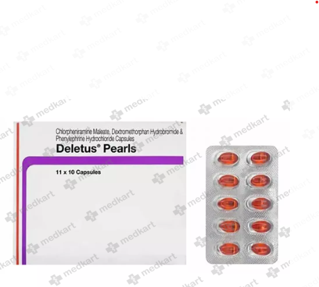 DELETUS PEARLS CAPSULE 10'S, Price, Composition & Generic Alternatives ...