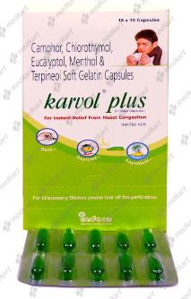 KARVOL PLUS CAP 1X10, Price, Composition & Generic Alternatives - Medkart