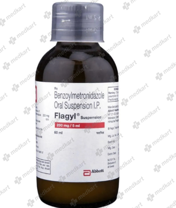 FLAGYL SUSPENSION 60 ML, Price, Composition & Generic Alternatives - Medkart