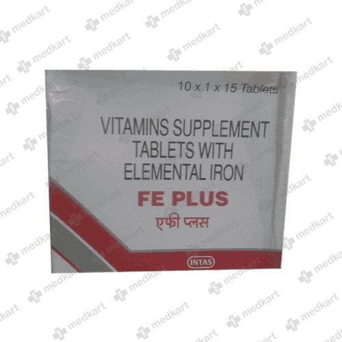 FE PLUS TABLET 15'S, Price, Composition & Generic Alternatives - Medkart