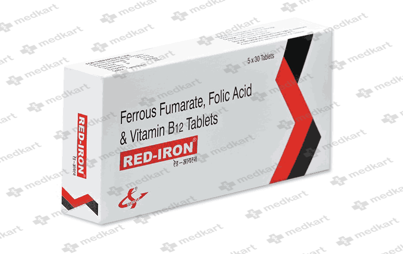 RED IRON TABLET 30'S, Price, Composition & Generic Alternatives - Medkart