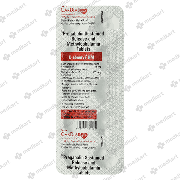 DIABNERVE PM TABLET 10'S, Price, Composition & Generic Alternatives ...
