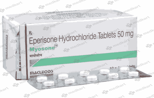 MYOSONE 50MG TABLET 10'S, Price, Composition & Generic Alternatives ...