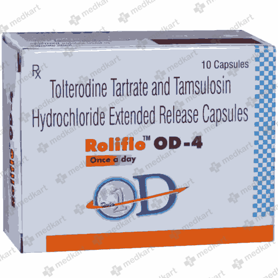 ROLIFLO OD 4MG CAPSULE 10'S, Price, Composition & Generic Alternatives - Medkart