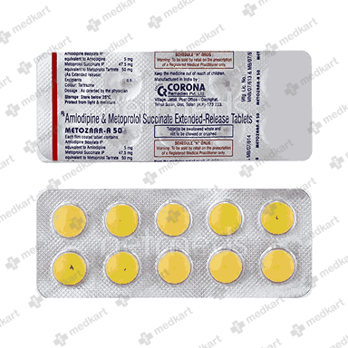 METOZAAR A 50MG TABLET 10'S, Price, Composition & Generic Alternatives ...