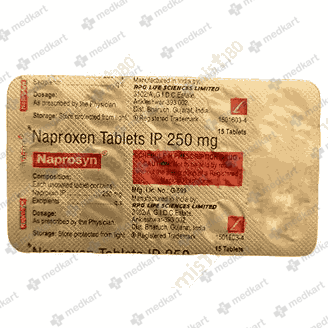 NAPROSYN 250MG PLUS TABLET 15'S, Price, Composition & Generic ...