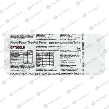 OPTIGOLD TABLET 10'S, Price, Composition & Generic Alternatives - Medkart