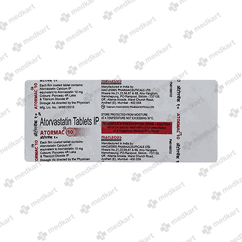 ATORMAC 10MG TABLET 10'S, Price, Composition & Generic Alternatives ...