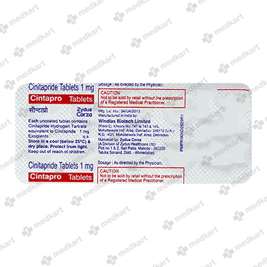 CINTAPRO 1MG TABLET 10'S, Price, Composition & Generic Alternatives - Medkart