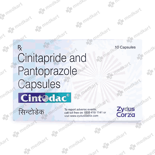 CINTODAC CAPSULE 10'S, Price, Composition & Generic Alternatives - Medkart