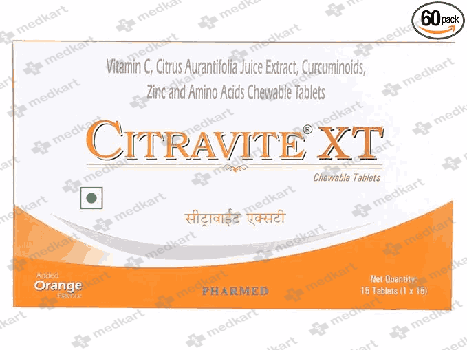 CITRAVITE XT TABLET 15'S, Price, Composition & Generic Alternatives ...