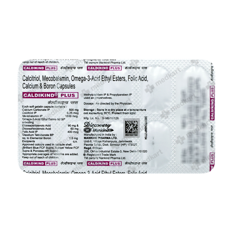 CALDIKIND PLUS CAPSULE 10'S : View Price, Combination and Alternatives ...