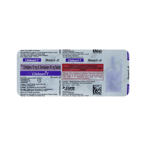CILAHEART T TABLET 10'S, Price, Composition & Generic Alternatives ...