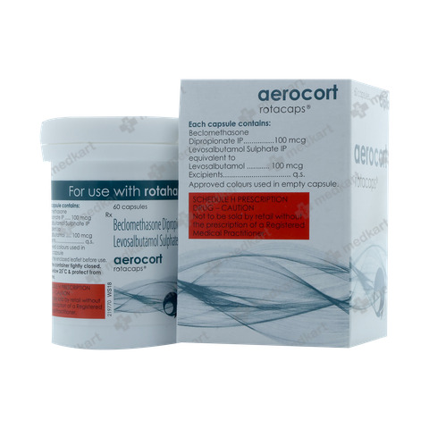 AEROCORT ROTOCAP 60'S, Price, Composition & Generic Alternatives - Medkart