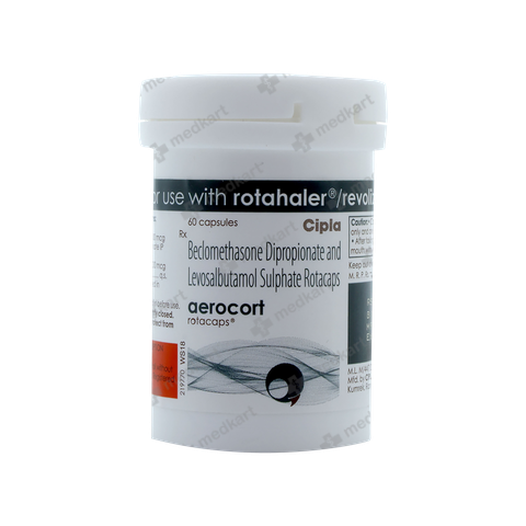 AEROCORT ROTOCAP 60'S, Price, Composition & Generic Alternatives - Medkart