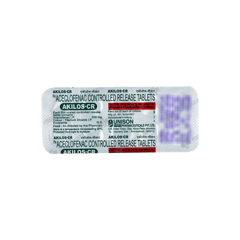 AKILOS CR TABLET 10'S, Price, Composition & Generic Alternatives - Medkart
