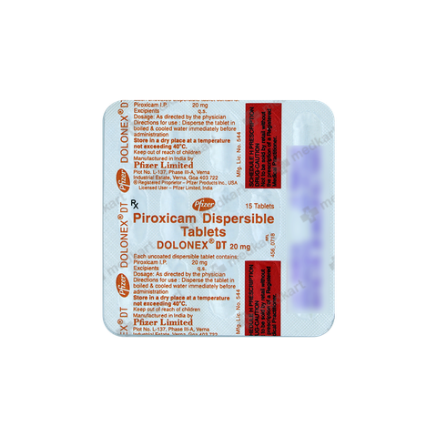 DOLOXICAM DT 20MG TABLET 15'S, Price, Composition & Generic ...