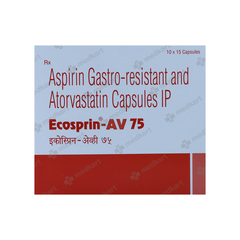 ECOSPRIN AV 75MG CAPSULE 15'S, Price, Composition & Generic ...